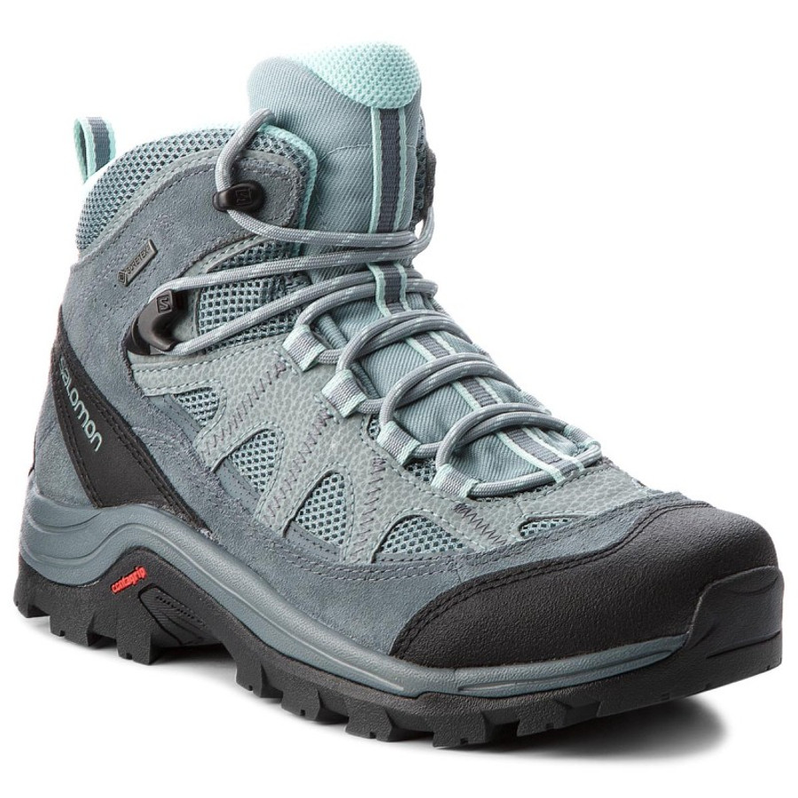 SALOMON AUTHENTIC LTR GTX NŐI TÚRABAKANCS Lead/Stormy Weather/Eggshell ...